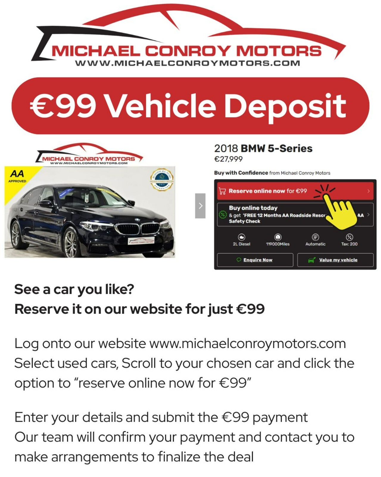 Used Cars for sale Mayo | Used Car Dealers | Michael Conroy Motors